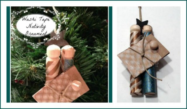 Barb Camp - Washi Tape Nativity Ornament