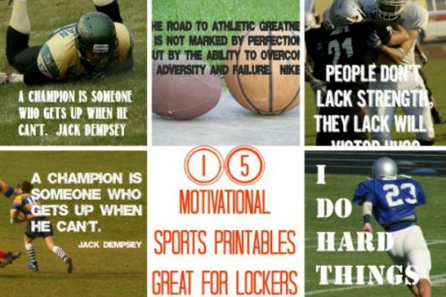 Barb Camp - 15 Motivational Sports Printables