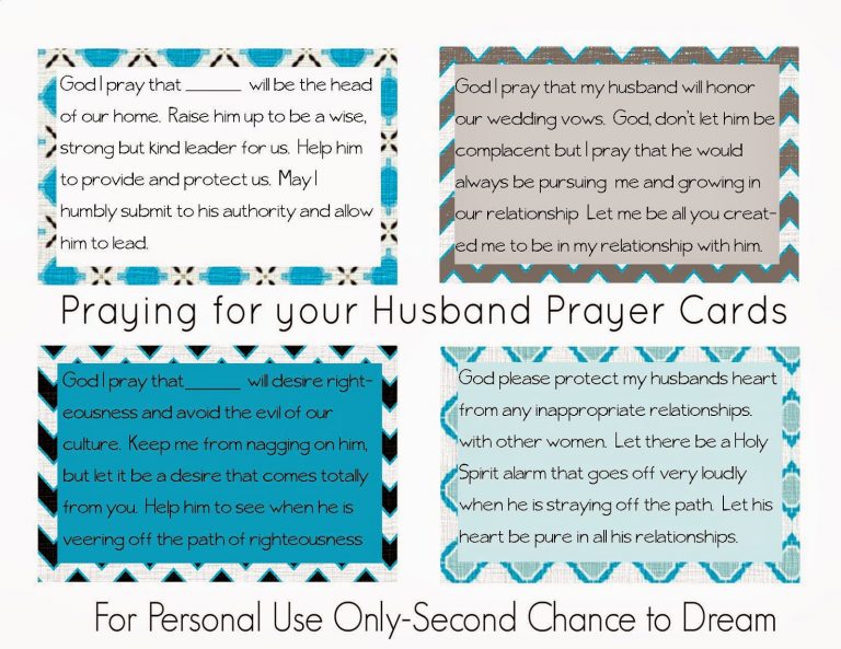 Barb Camp - Praying for the Men Printable Prayer Card