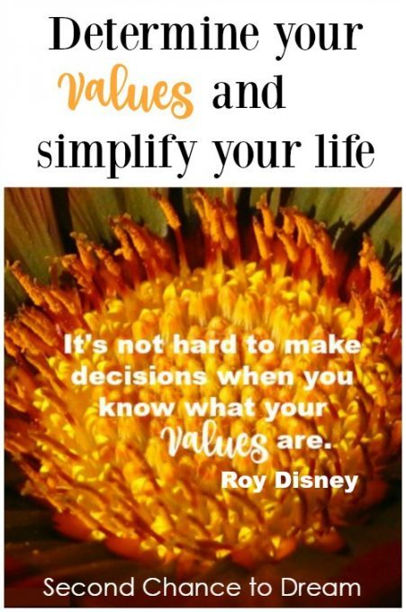 Second Chance To Dream - Determine your values and simplify your life