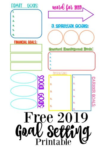 Second Chance To Dream - Free 2019 Goal Setting Printable