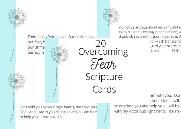 Second Chance to Dream - Fight the Fear! Overcoming Fear Scripture Cards
