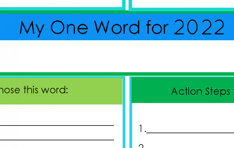 Second Chance To Dream - What is your One Word for 2022 & Why you ...